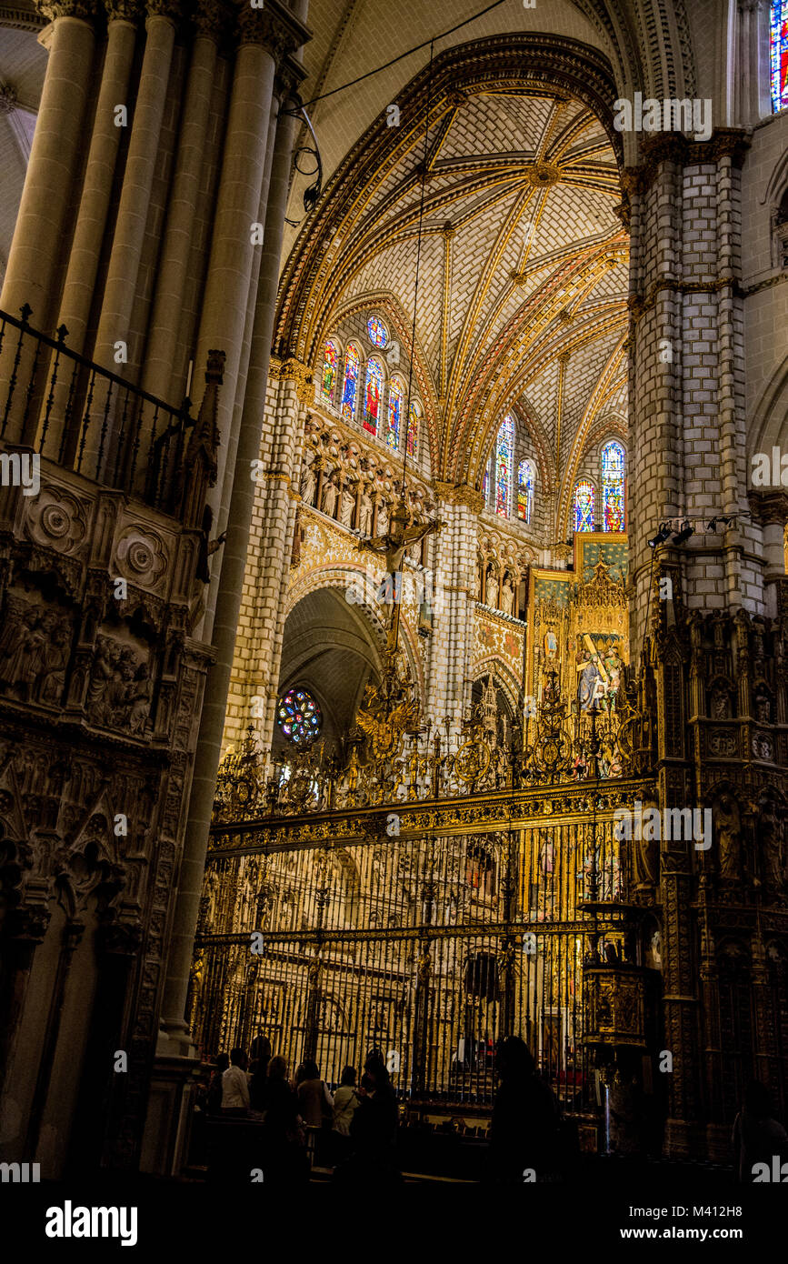 Inside The Cathedral of Toledo in Spain Stock Photo - Alamy