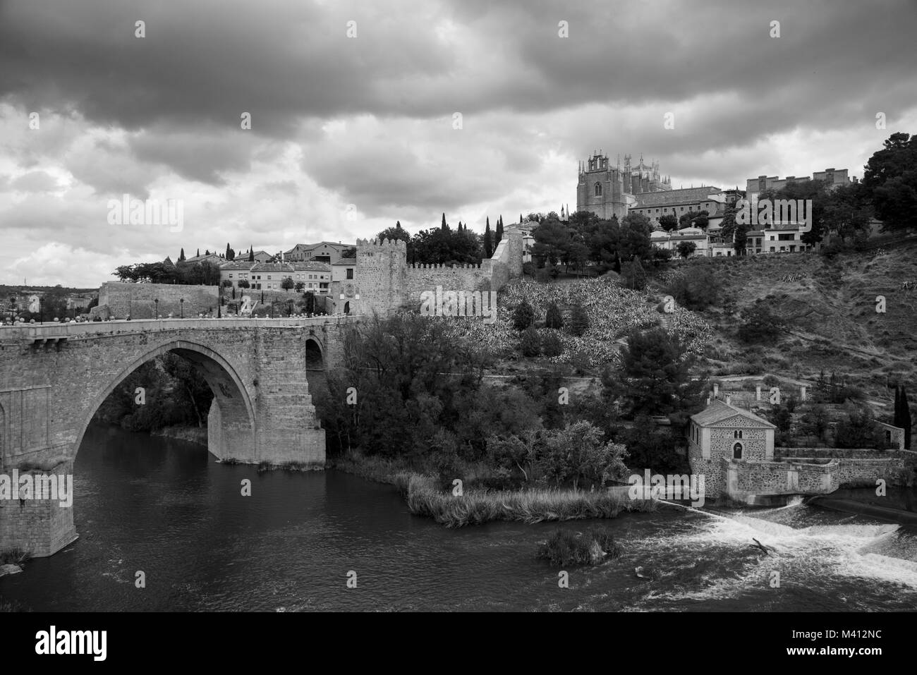 Roman Bridge Over Tagus River High Resolution Stock Photography and ...