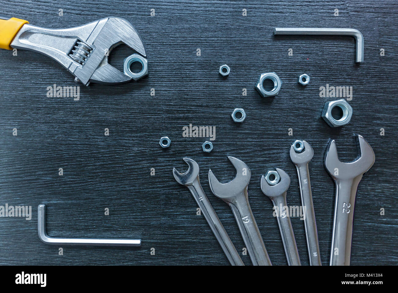 Spanners of all sizes hi-res stock photography and images - Alamy