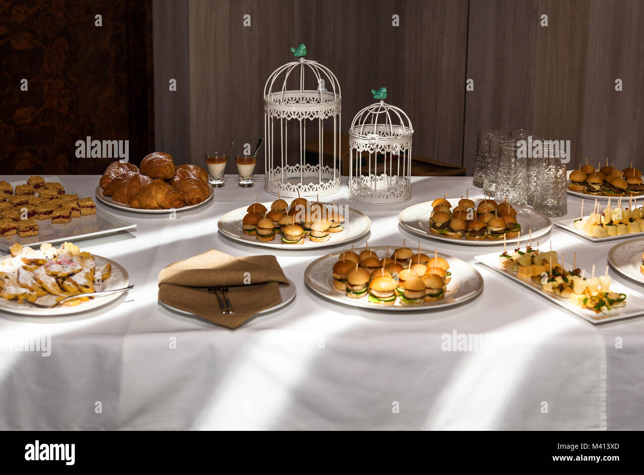 Light table with baking for wading, catering for party events. Catering ...