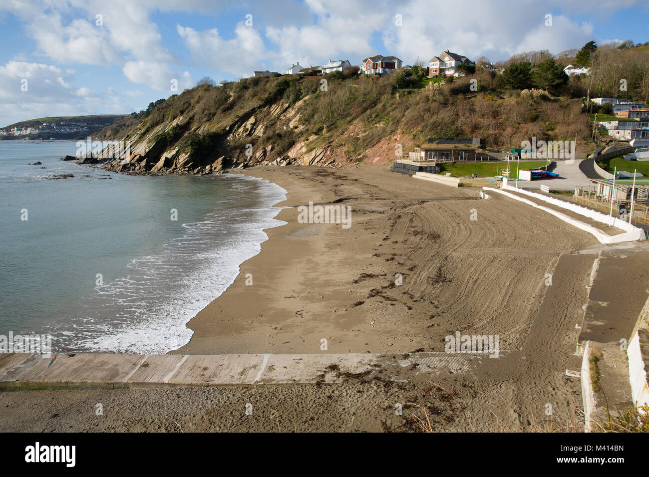 Millendreath Cornwall beach near Looe UK Stock Photo - Alamy