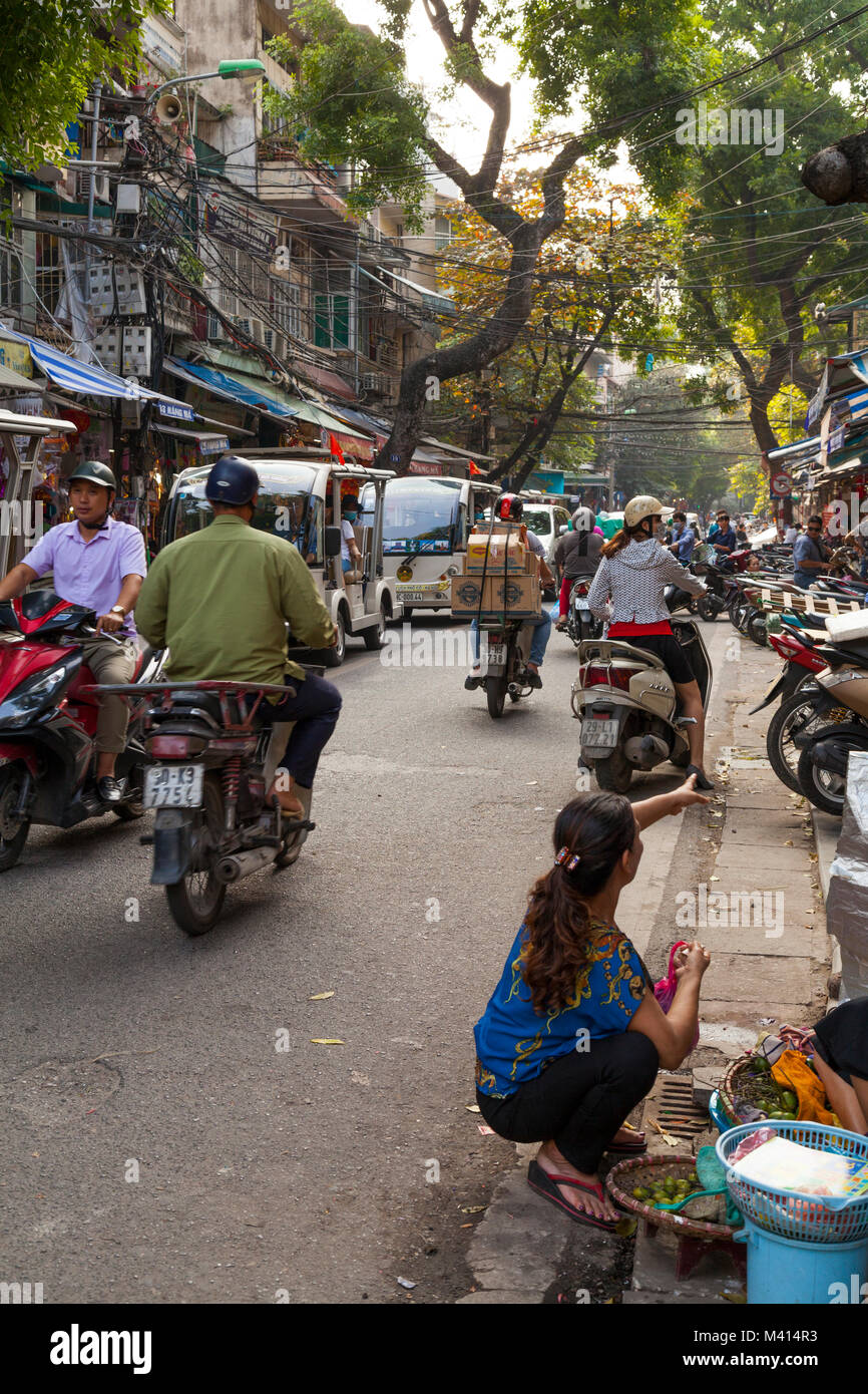 busy streets of Hanoi, Vietnam Stock Photo - Alamy