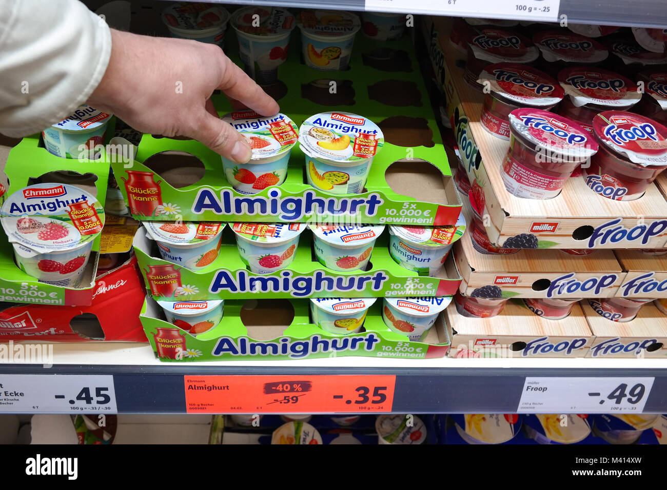 Muller yoghurt hi-res stock photography and images - Alamy