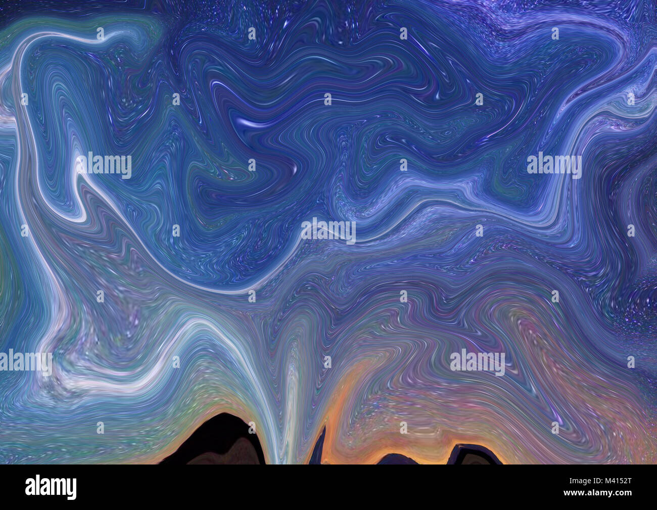 Abstract painting cosmic marble artwork. Modern art. Marbled pattern ...