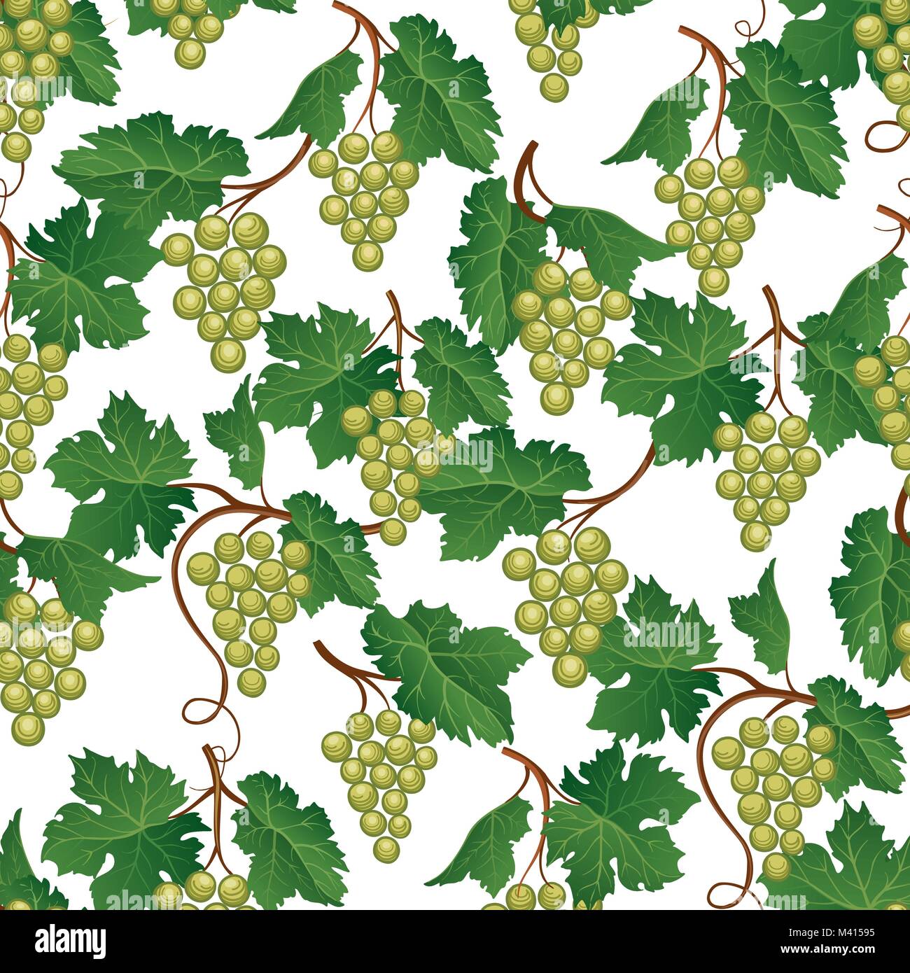 Grape branch seamless pattern. Wine yard natural fruits. Food ...