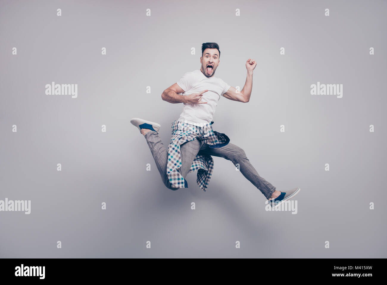 Punk gesturing hi-res stock photography and images - Alamy