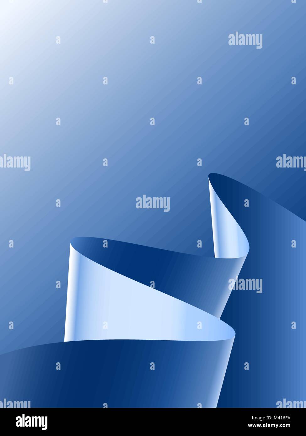 Vector illustration. Modern cover template with twisting shape Stock ...