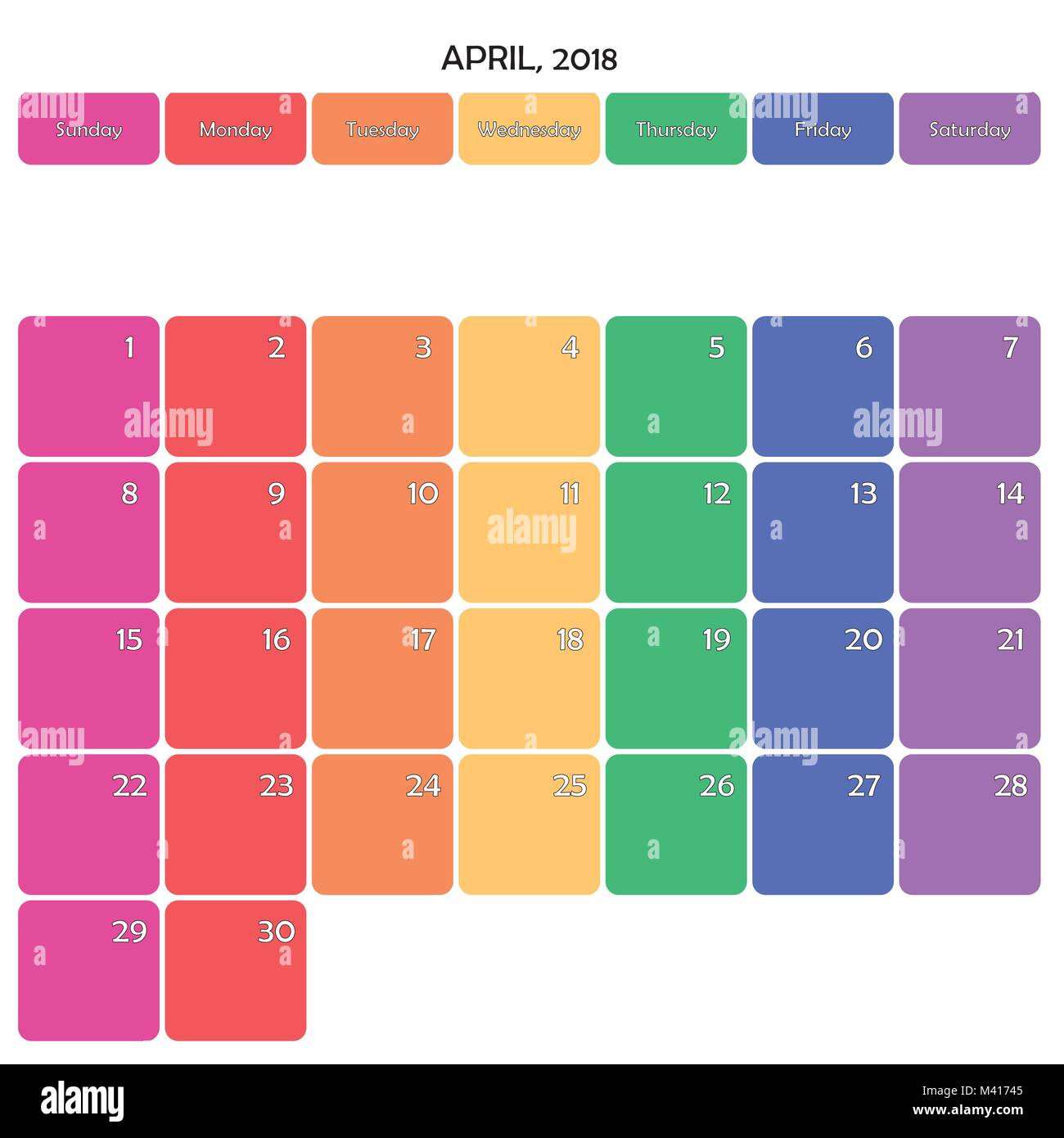 Weekday specific Stock Vector Images - Alamy