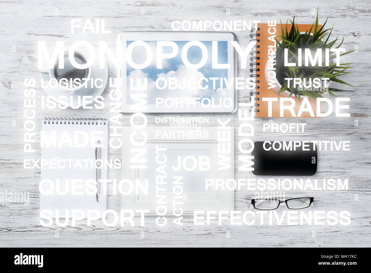 Modern workplace concept Stock Photo - Alamy