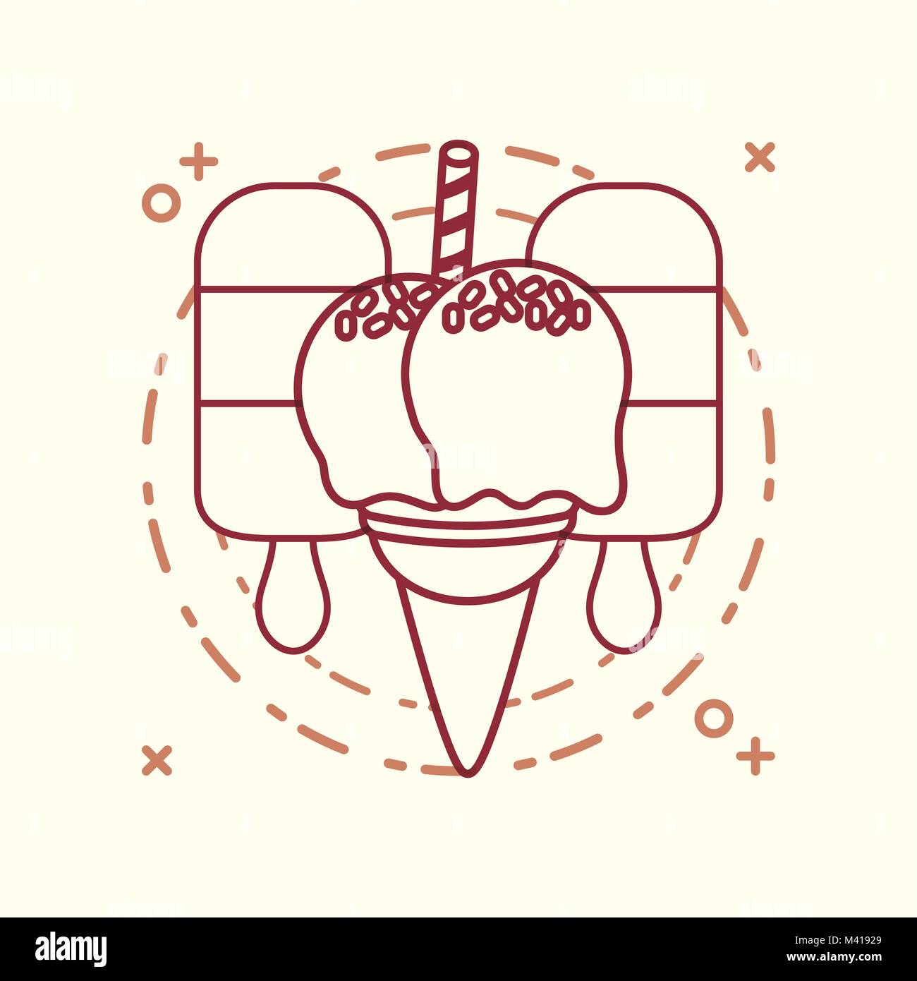 Ice cream design Stock Vector Image & Art - Alamy