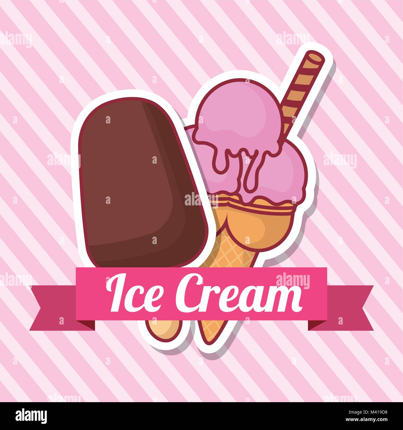 Ice cream design Stock Vector Image & Art - Alamy