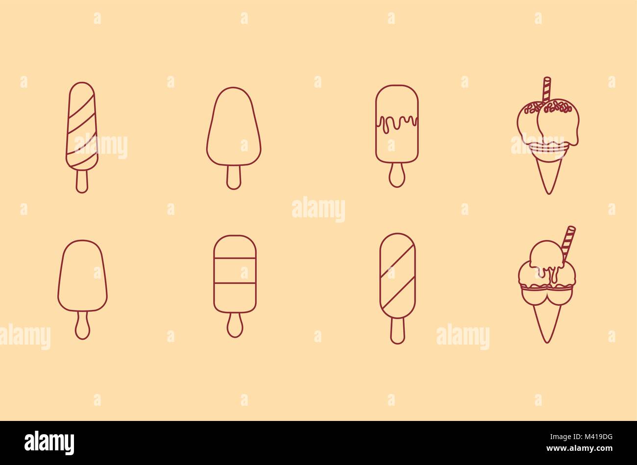 Ice cream design Stock Vector Image & Art - Alamy