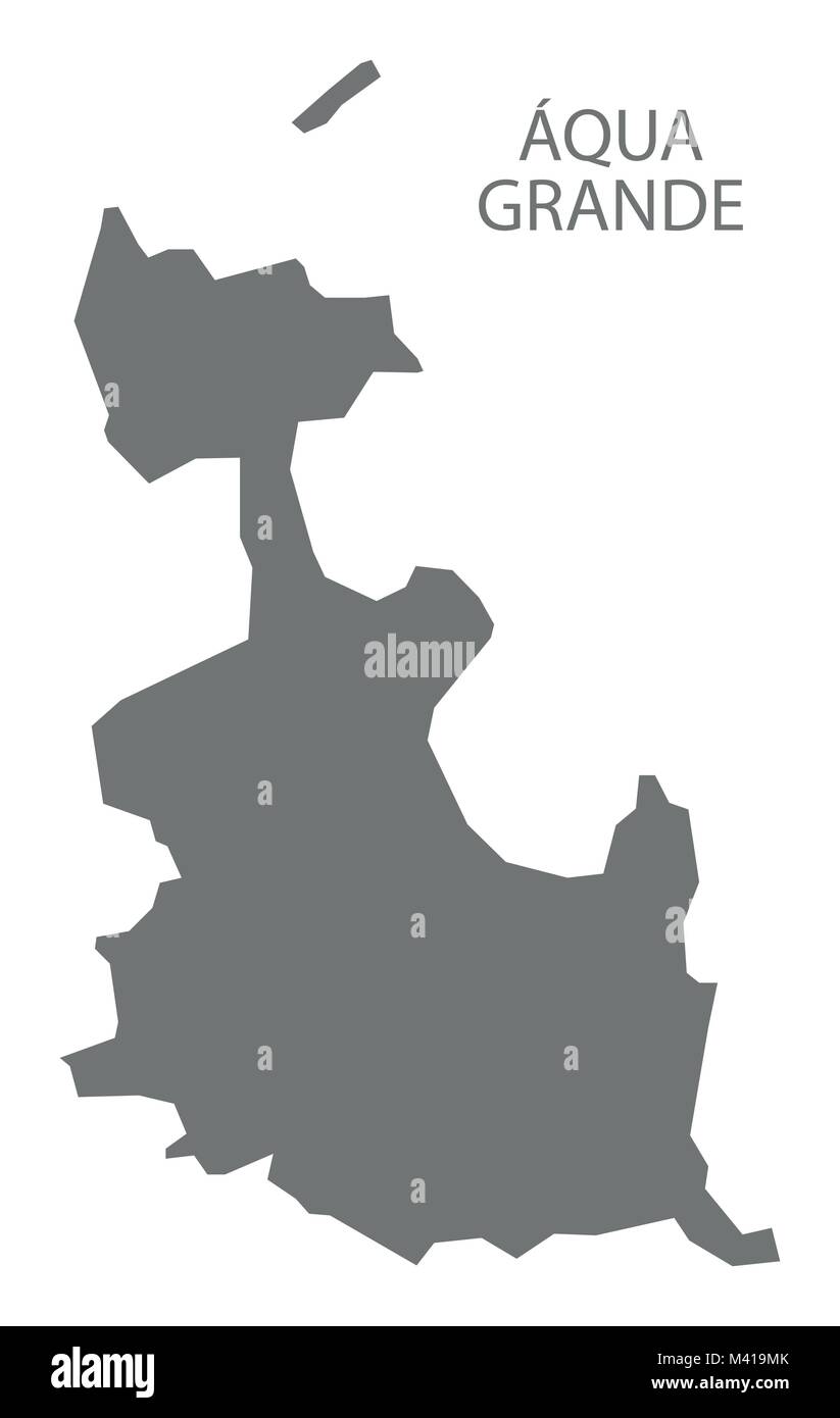 Aqua Grande map of Sao Tome and Principe grey illustration Stock Vector ...