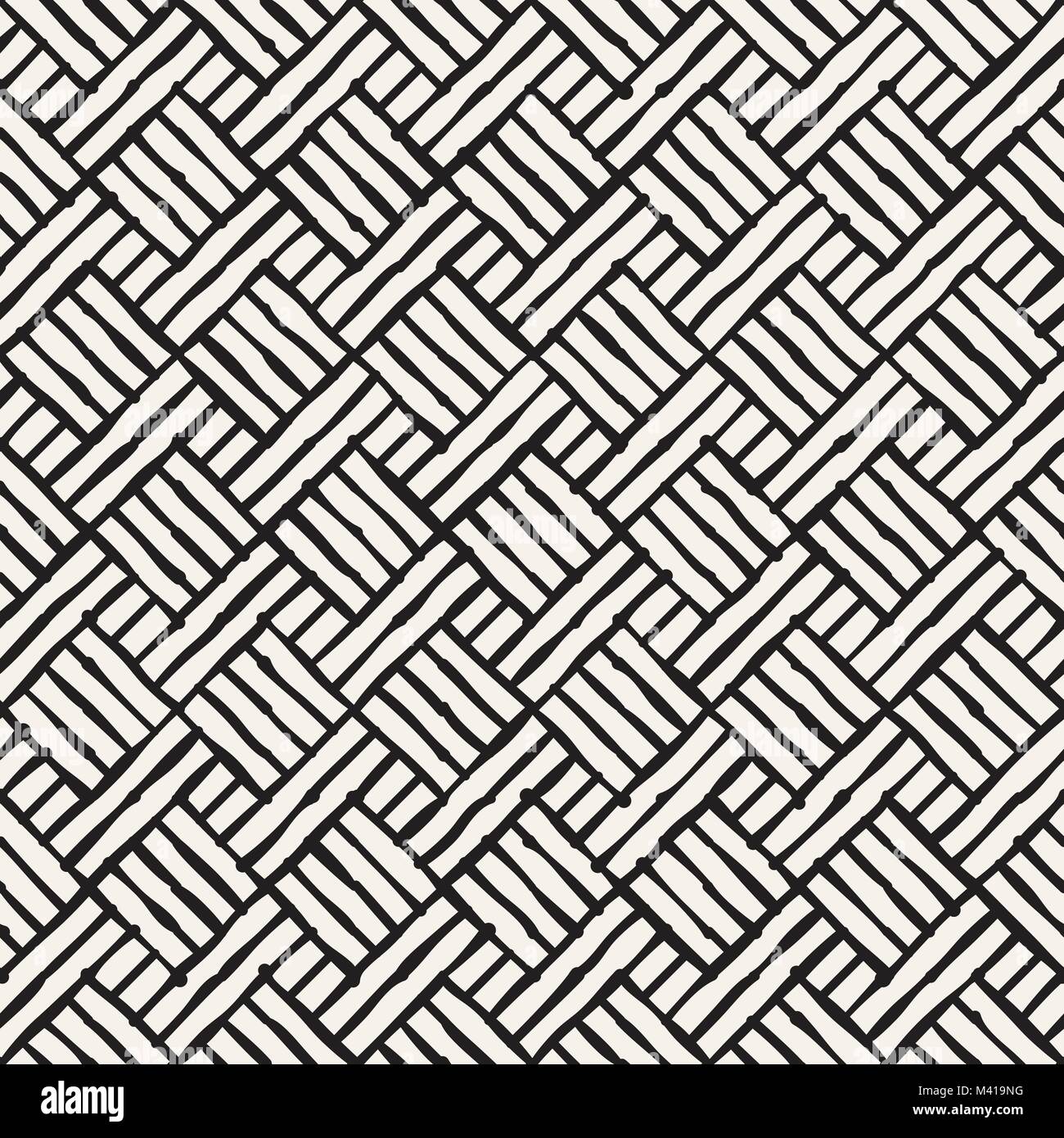 Seamless abstract hand drawn pattern. Vector freehand lines background ...