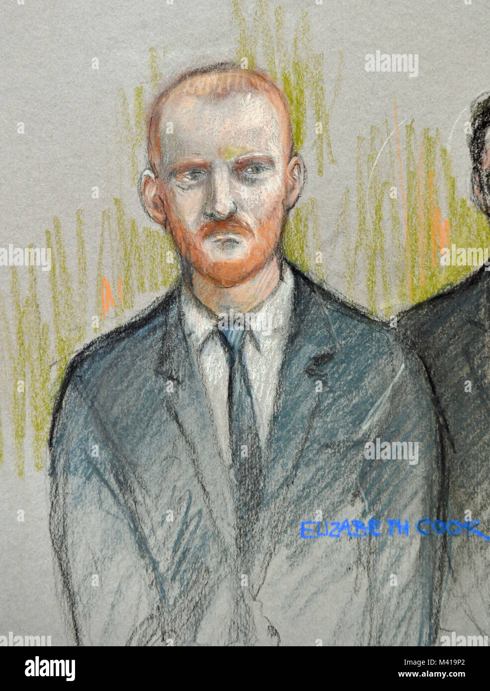 Elizabeth cook court artist hi-res stock photography and images - Alamy