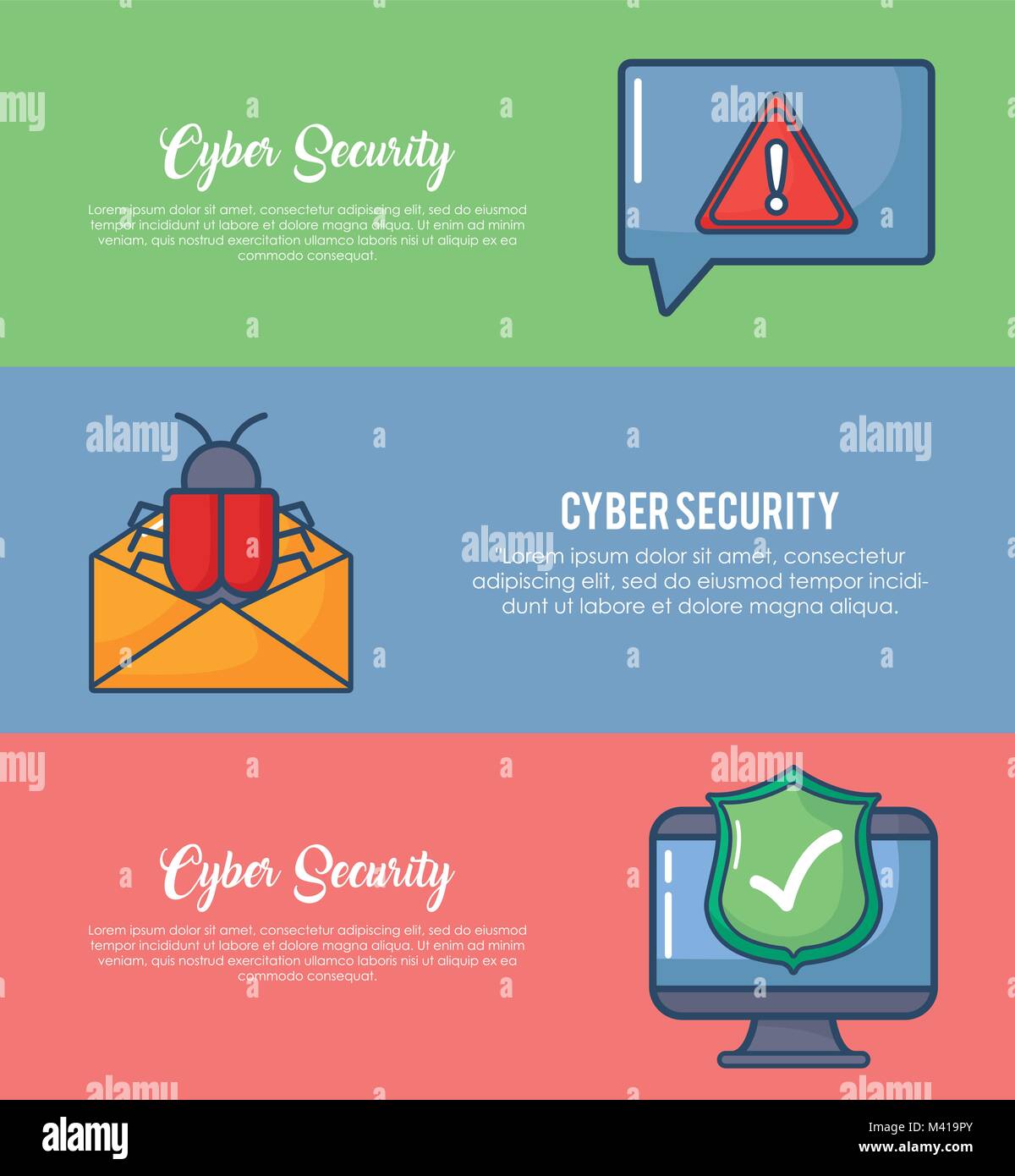 Cyber security design Stock Vector Image & Art - Alamy