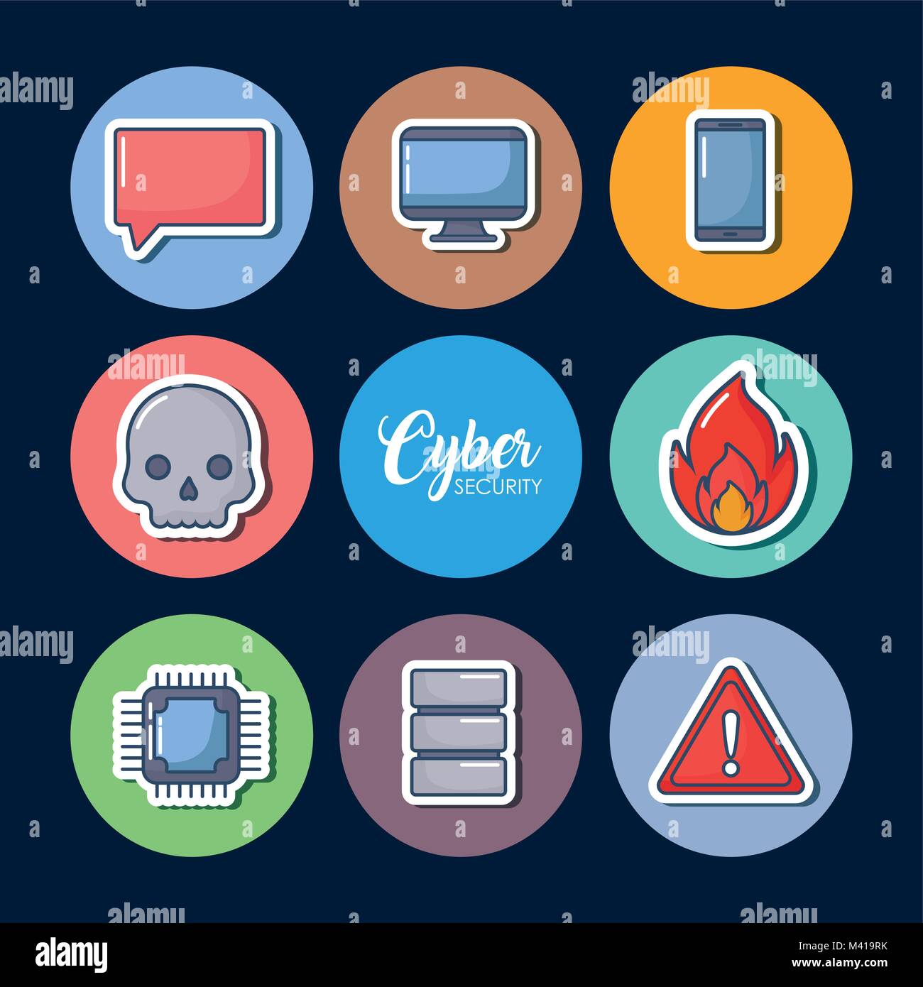 Cyber security design Stock Vector Image & Art - Alamy