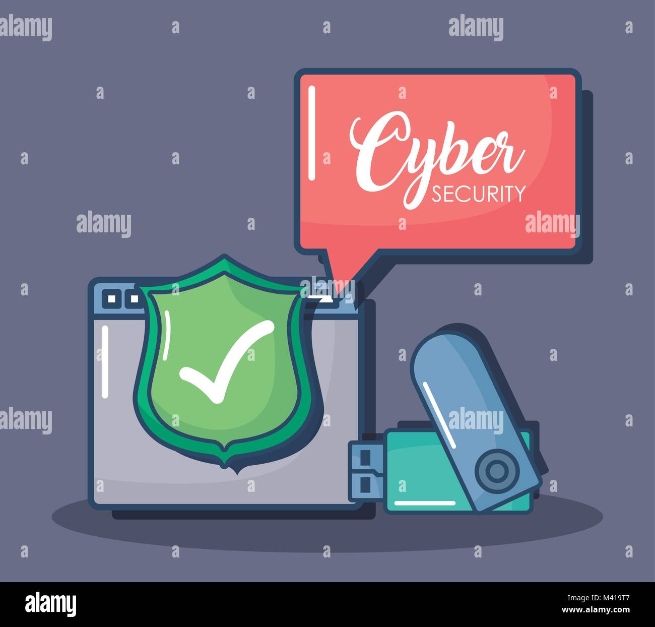 Usb shield cyber security hi-res stock photography and images - Alamy