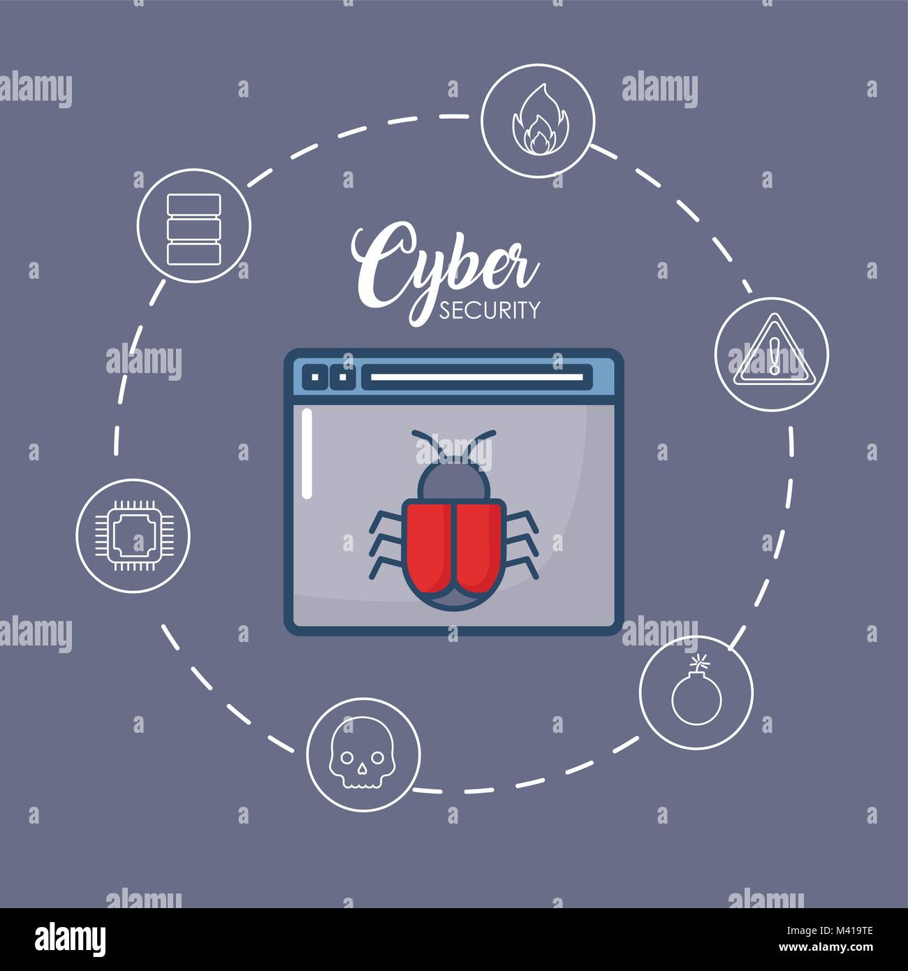 Cyber security design Stock Vector Image & Art - Alamy