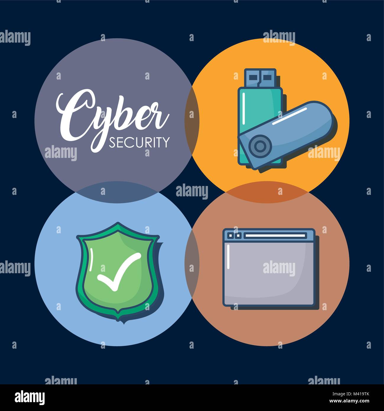 Cyber security design Stock Vector Image & Art - Alamy
