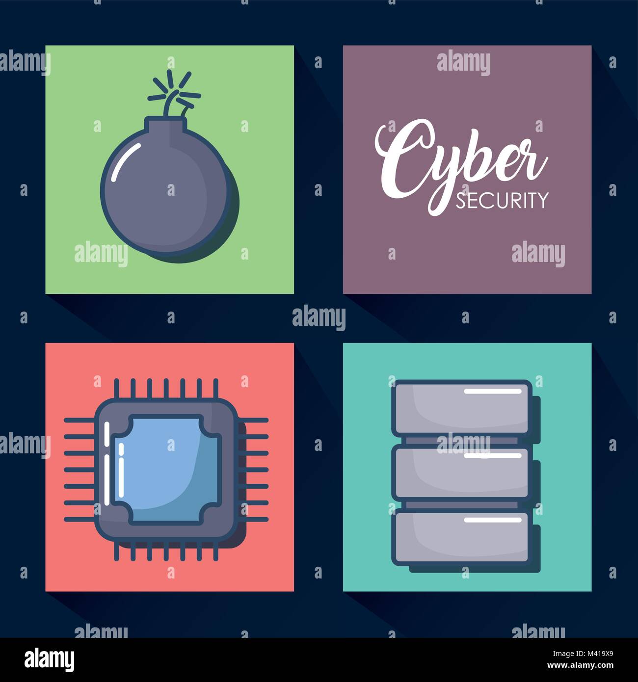 Cyber security design Stock Vector Image & Art - Alamy
