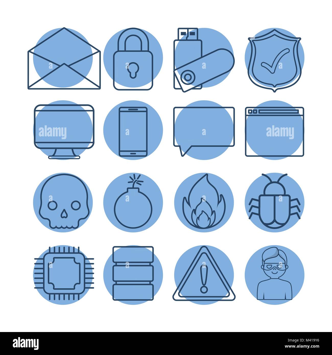 Hacker warning bomb cyber hi-res stock photography and images - Alamy