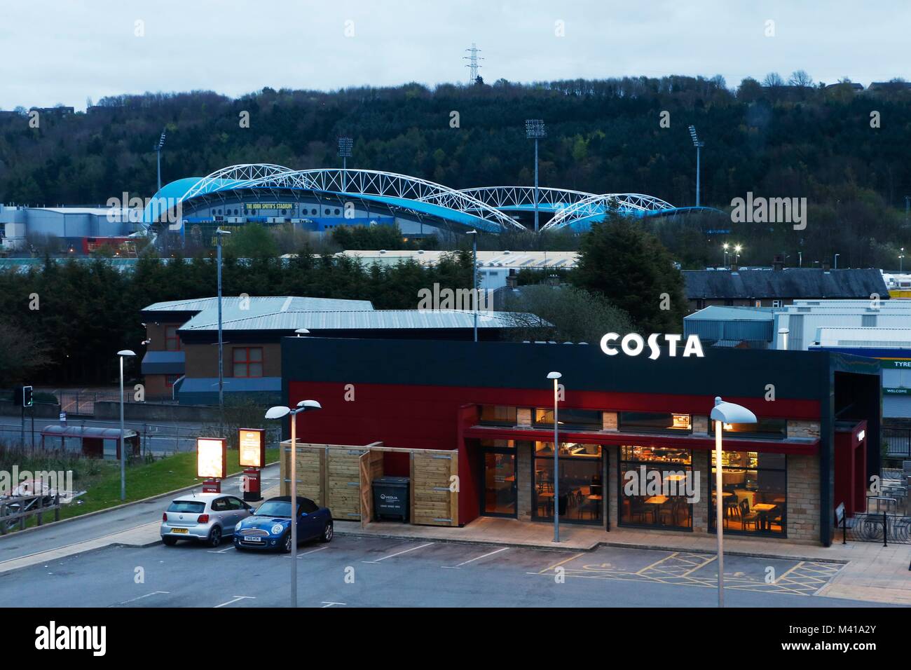 Huddersfield Town Football Club stadium near Costa coffee in ...
