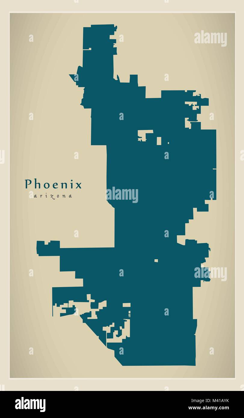 Phoenix vector map hi-res stock photography and images - Alamy
