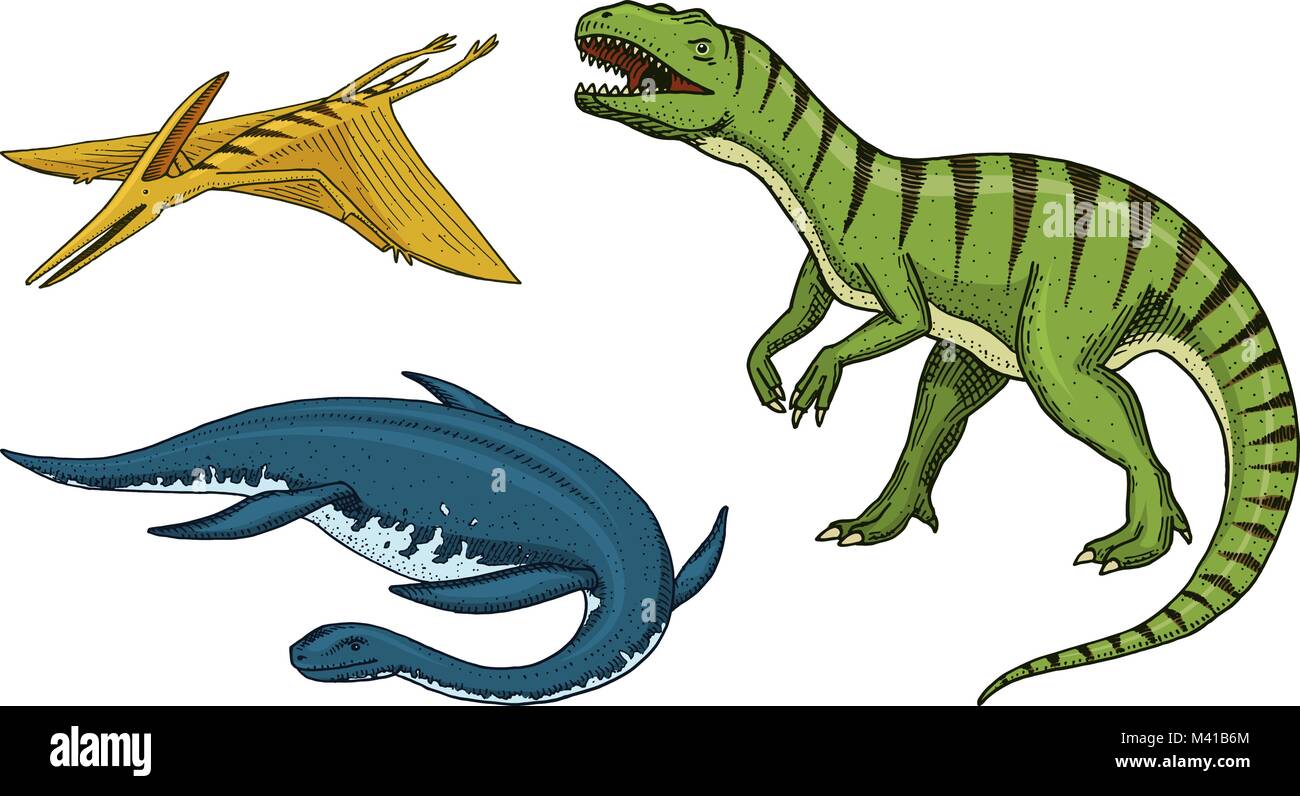 Dinosaurs fight tyrannosaurus rex Stock Vector Images - Alamy