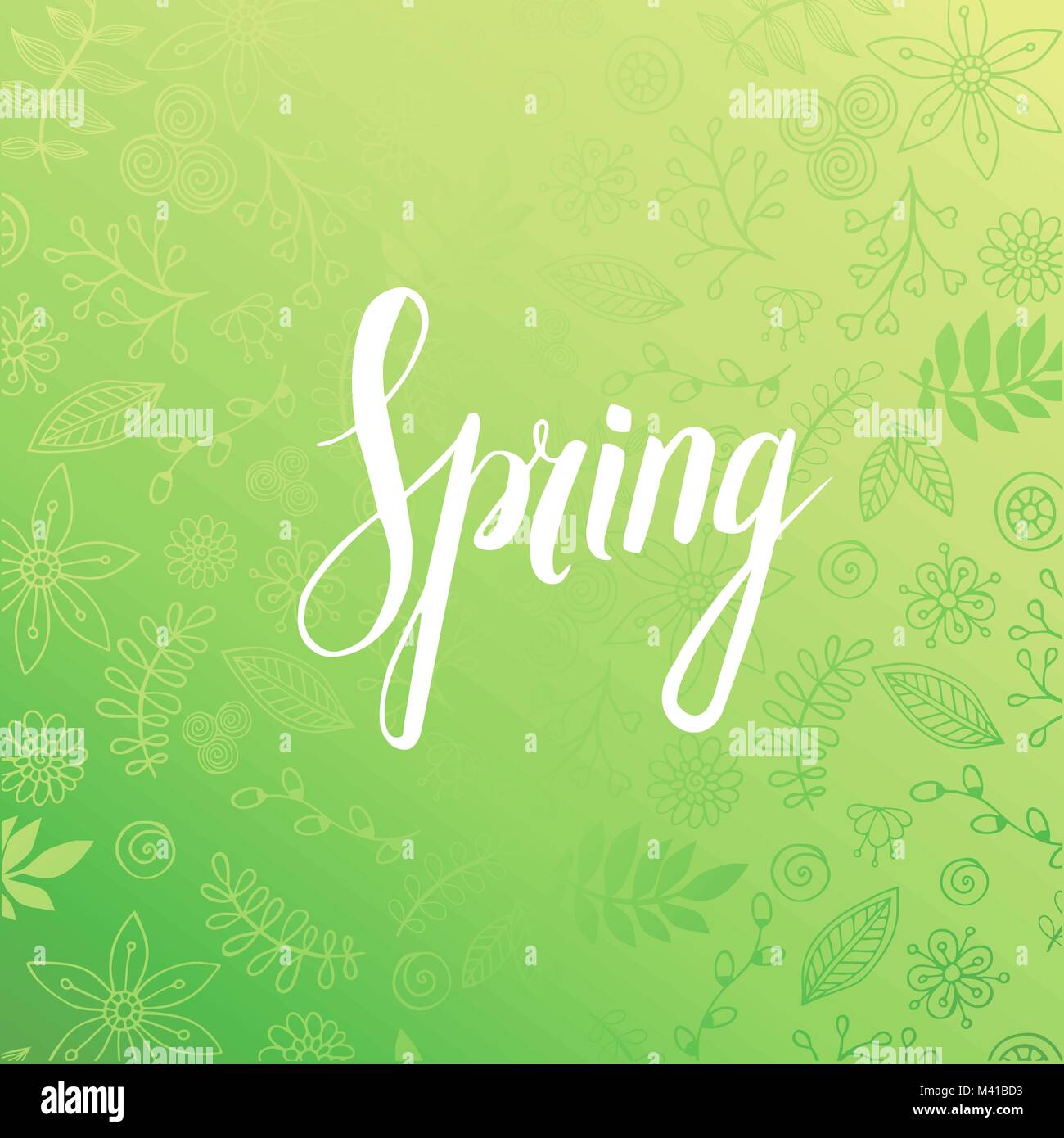Spring card vector vectors hi-res stock photography and images - Alamy