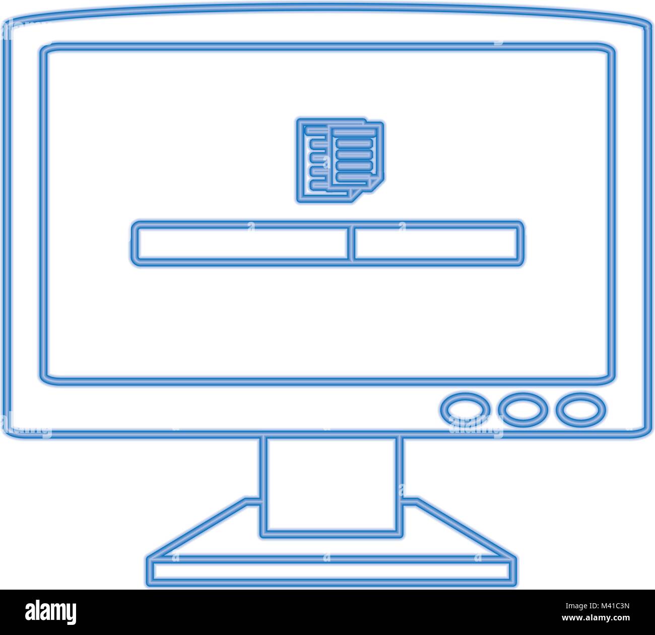 monitor computer icon Stock Vector Image & Art - Alamy