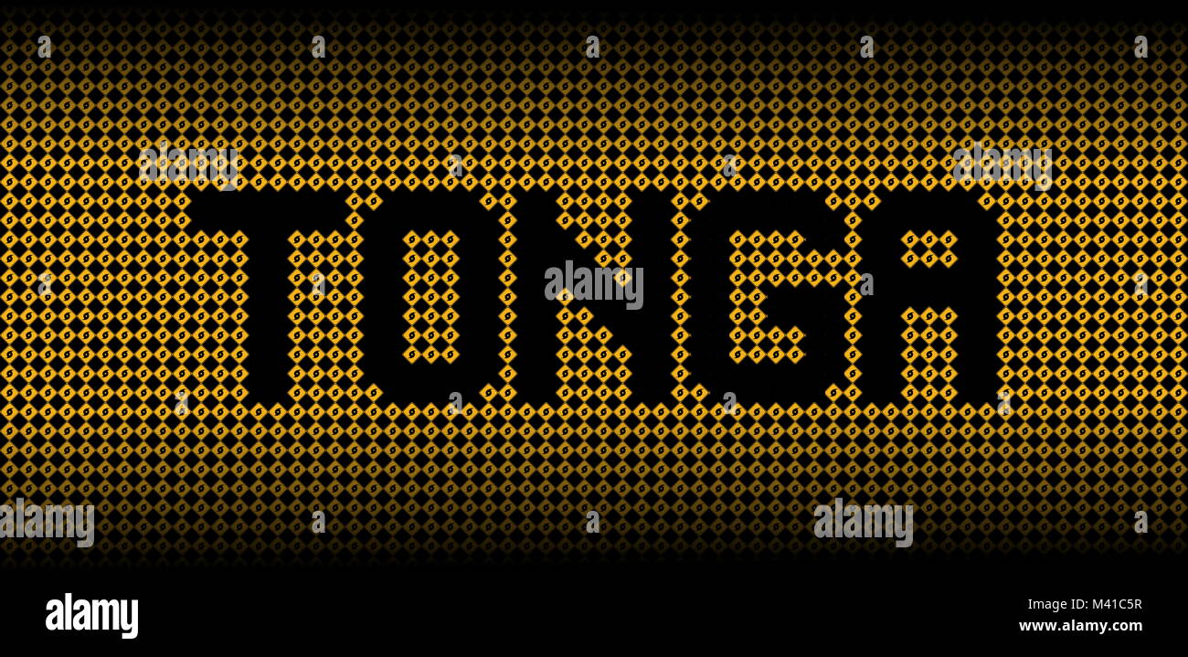 Tonga text on cyclone warning signs illustration Stock Photo - Alamy
