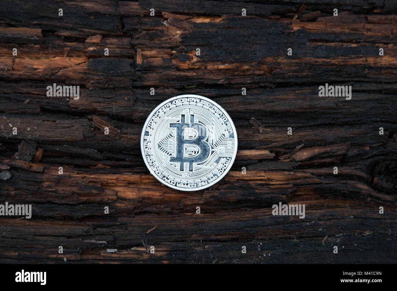 Bitcoin. A new virtual currency comes into use quickly. concept of old ...