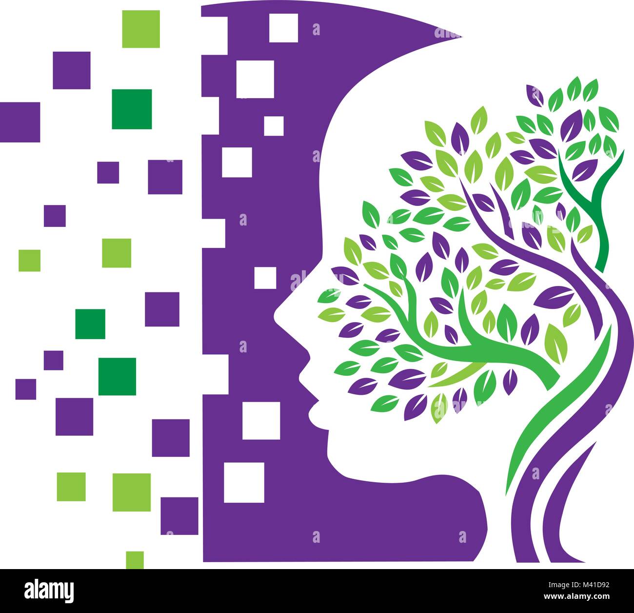 elegant Psychology and Mental Health logo concept Stock Vector Image ...