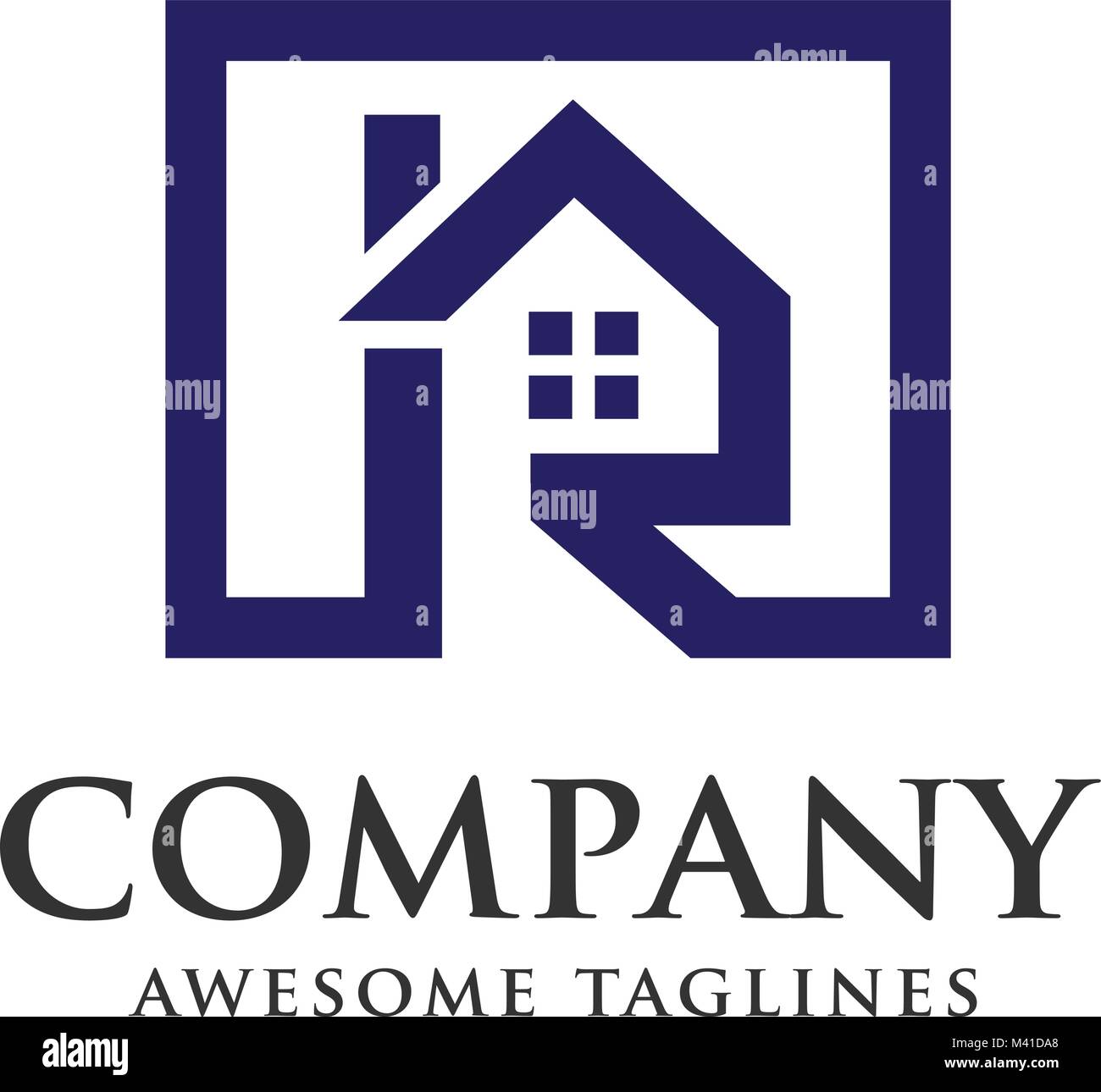 strong and minimalist Real estate with letter R concept ,real estate ...