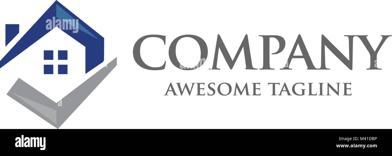 simple concept House Icon & Right Tick Symbol, home choice, property ...