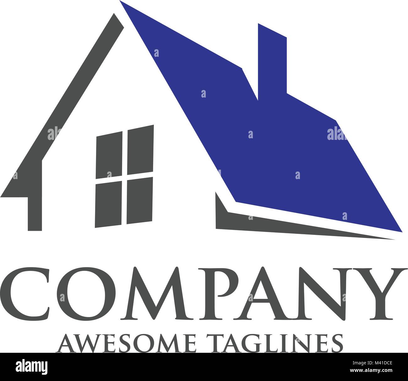 Roofing logo hi-res stock photography and images - Alamy