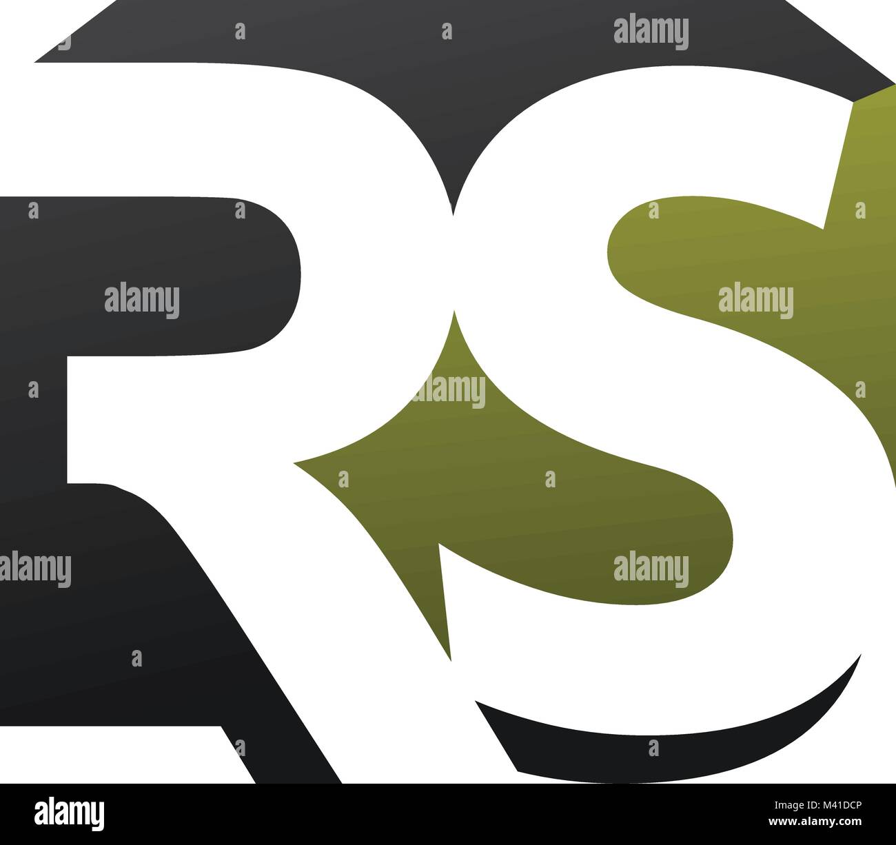 elegant concept Logo Elements Letter RS Vector Image Stock Vector Image ...