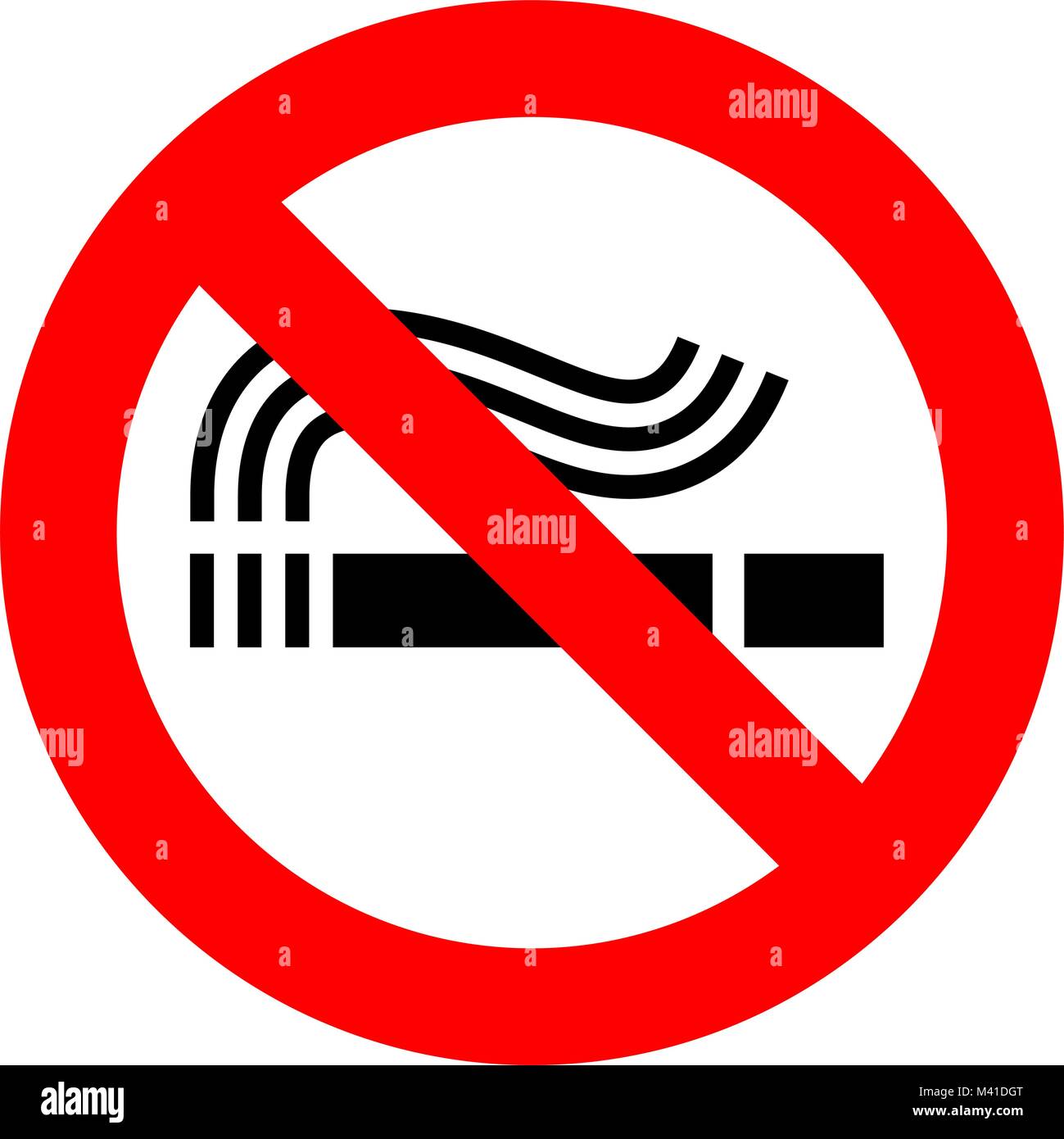 No smoking red sign Stock Vector Image & Art - Alamy