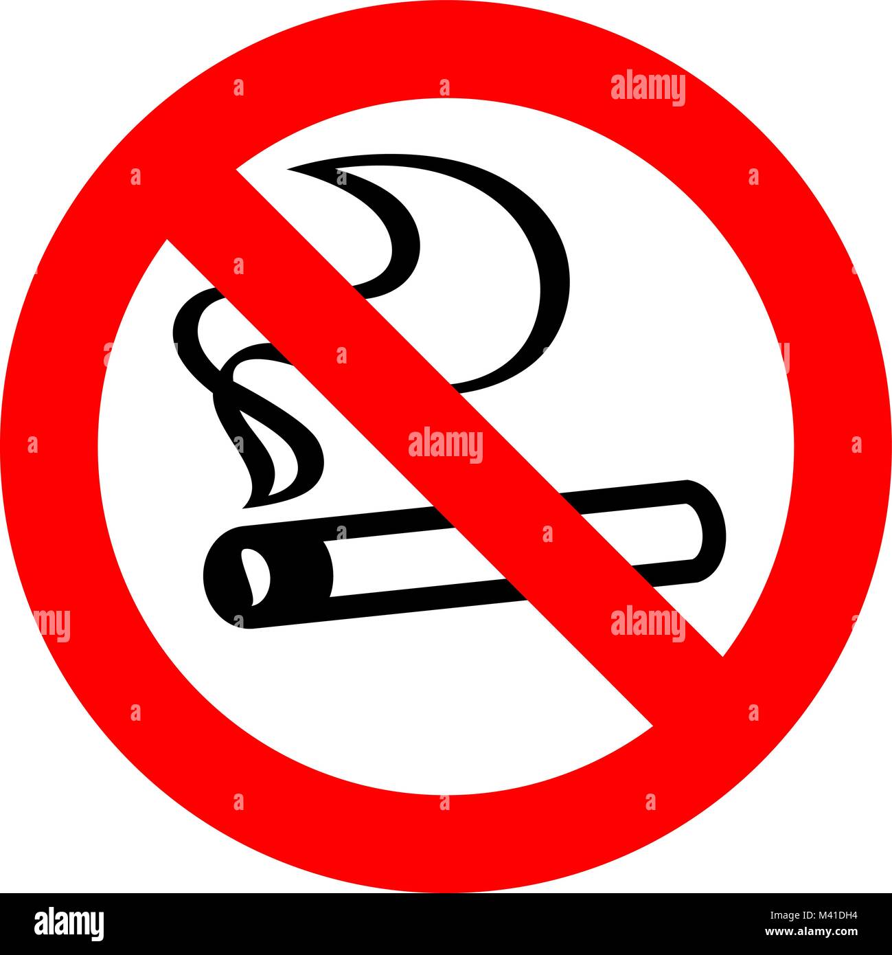 No smoking red sign Stock Vector Image & Art - Alamy