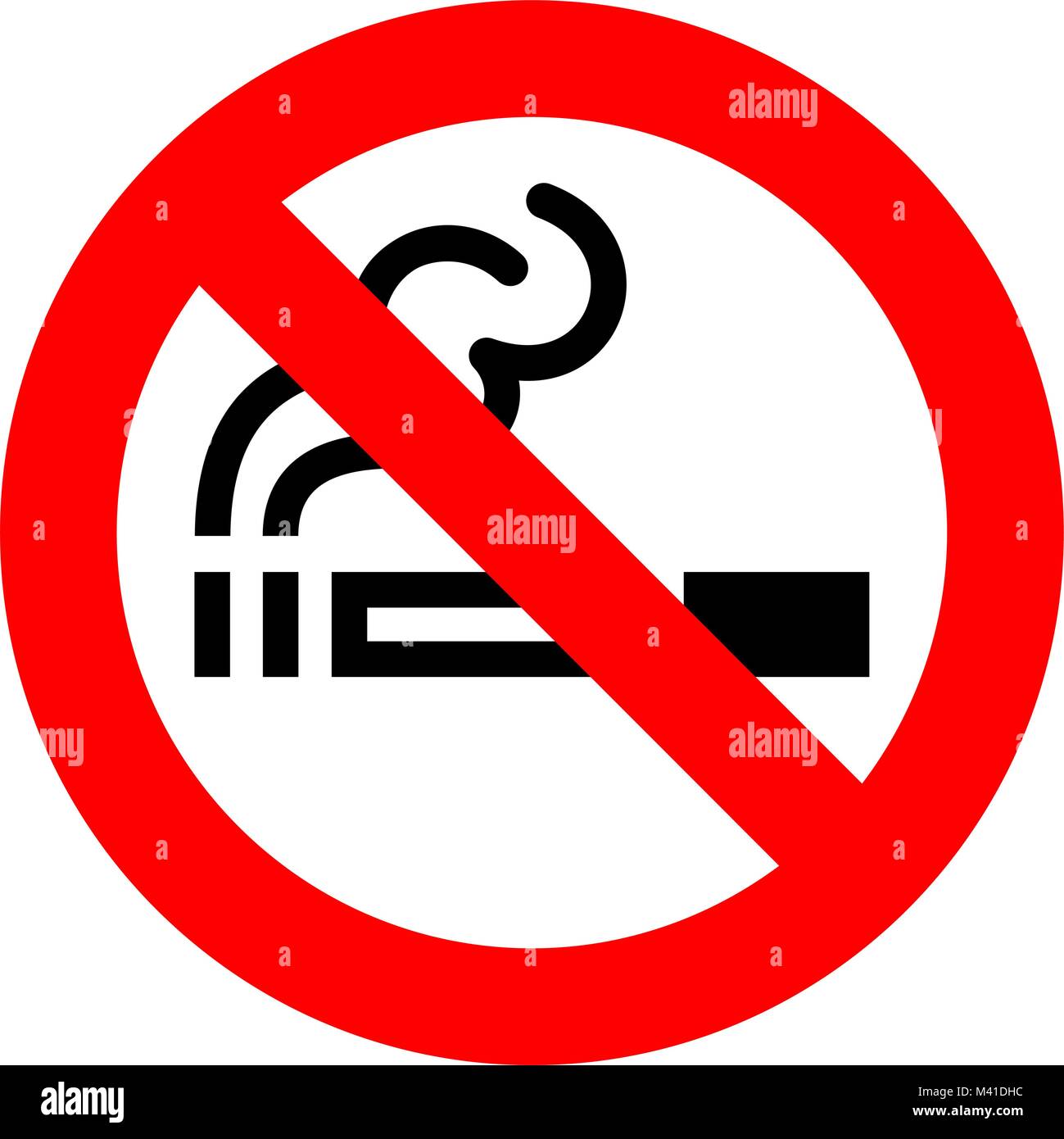 No smoking red sign Stock Vector Image & Art - Alamy