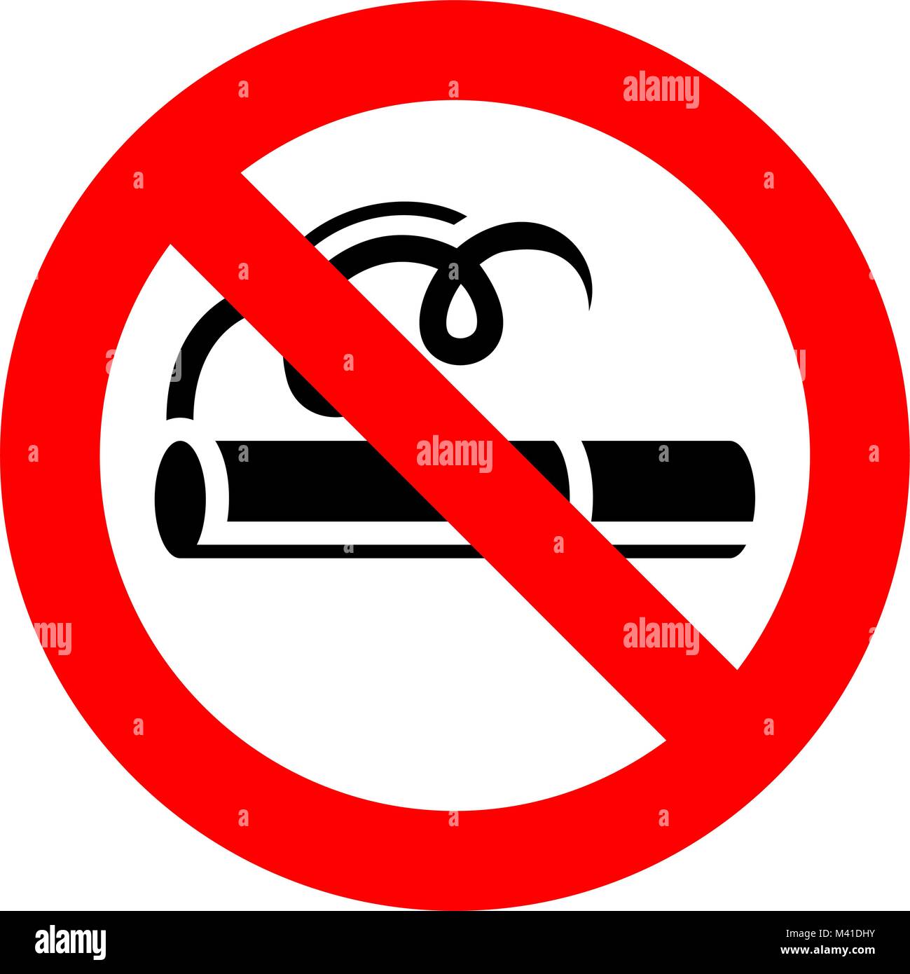 No smoking red sign Stock Vector Image & Art - Alamy