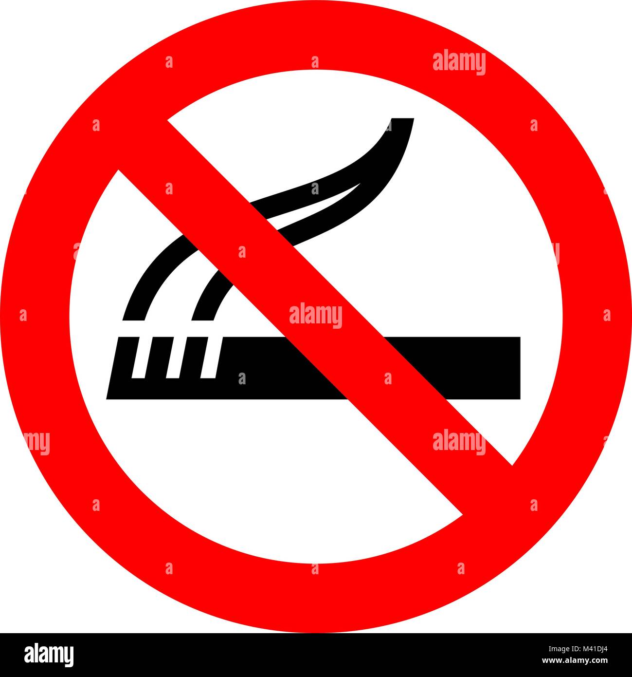 No smoking red sign Stock Vector Image & Art - Alamy