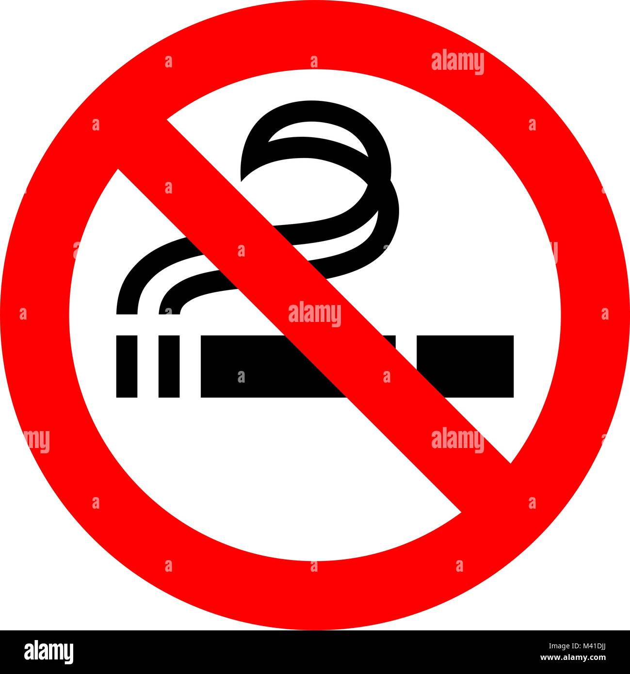 No smoking red sign Stock Vector Image & Art - Alamy