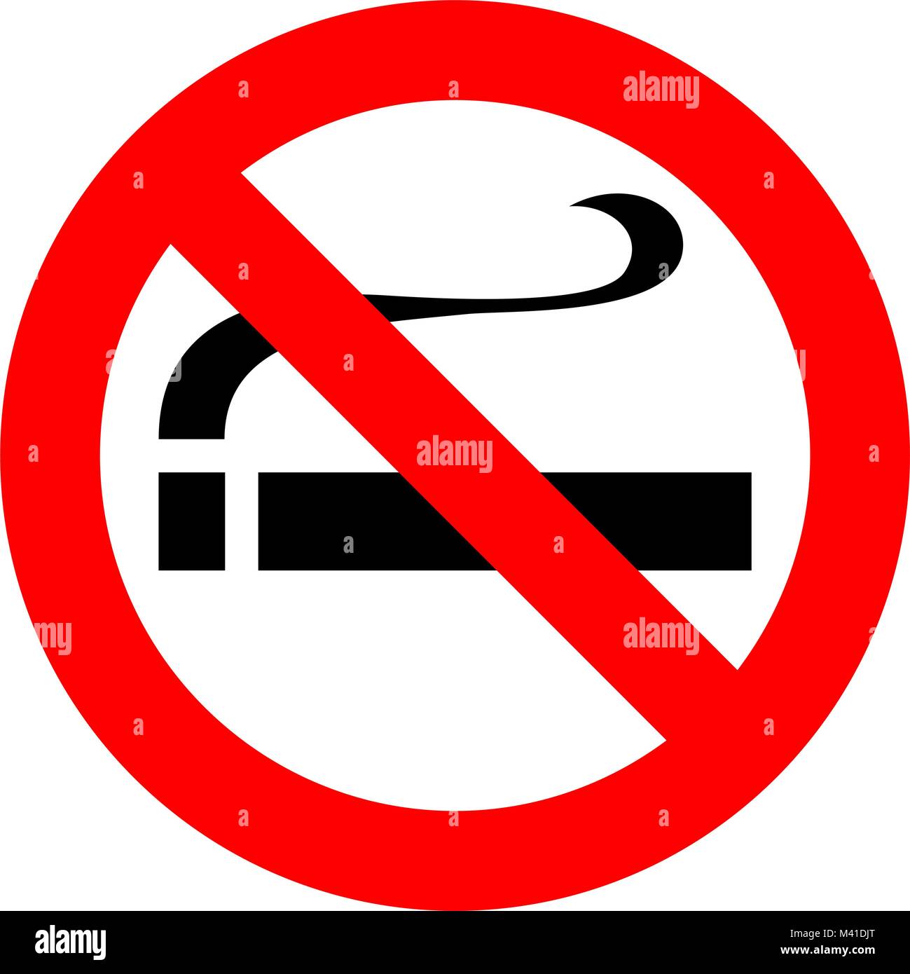 No smoking red sign Stock Vector Image & Art - Alamy