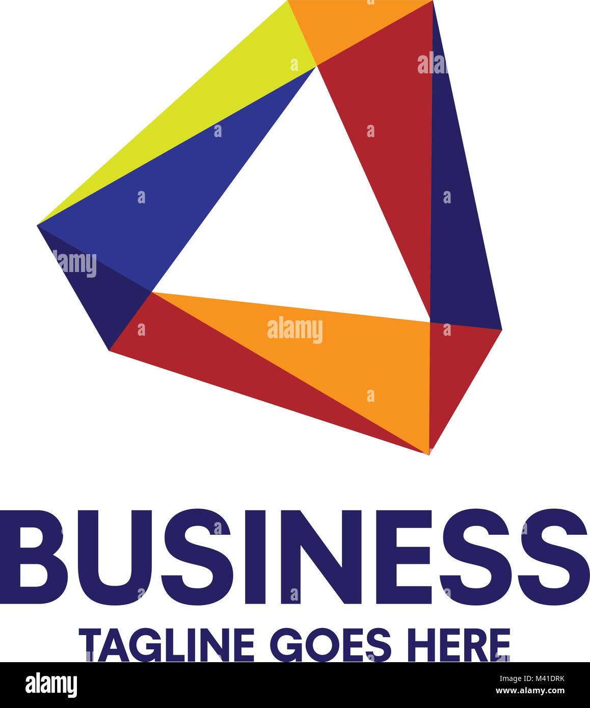 Triangle - vector logo concept illustration. Abstract triangle logo ...