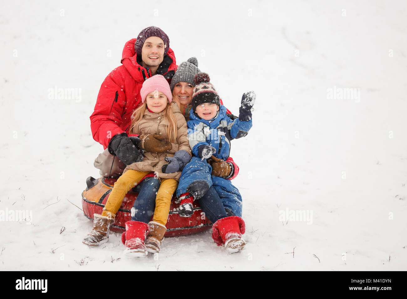 Woman child tubing hi-res stock photography and images - Alamy