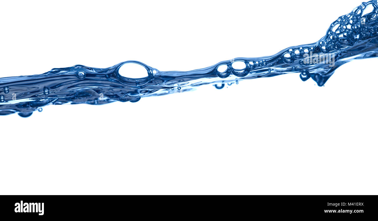 close up of water waves and bubbles on white background Stock Photo - Alamy