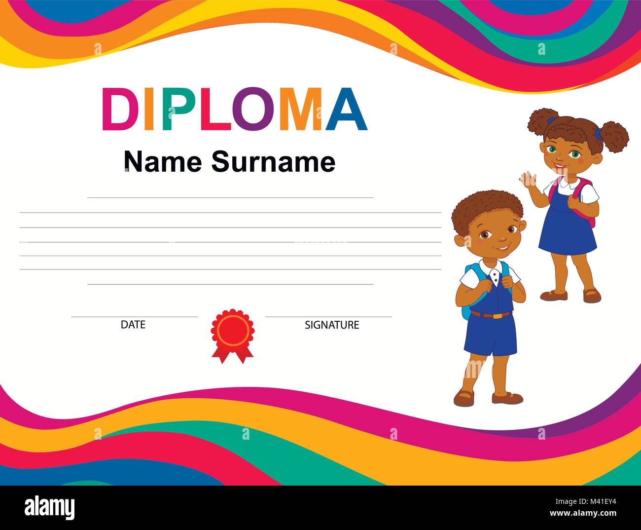 Blank Diploma For Kids