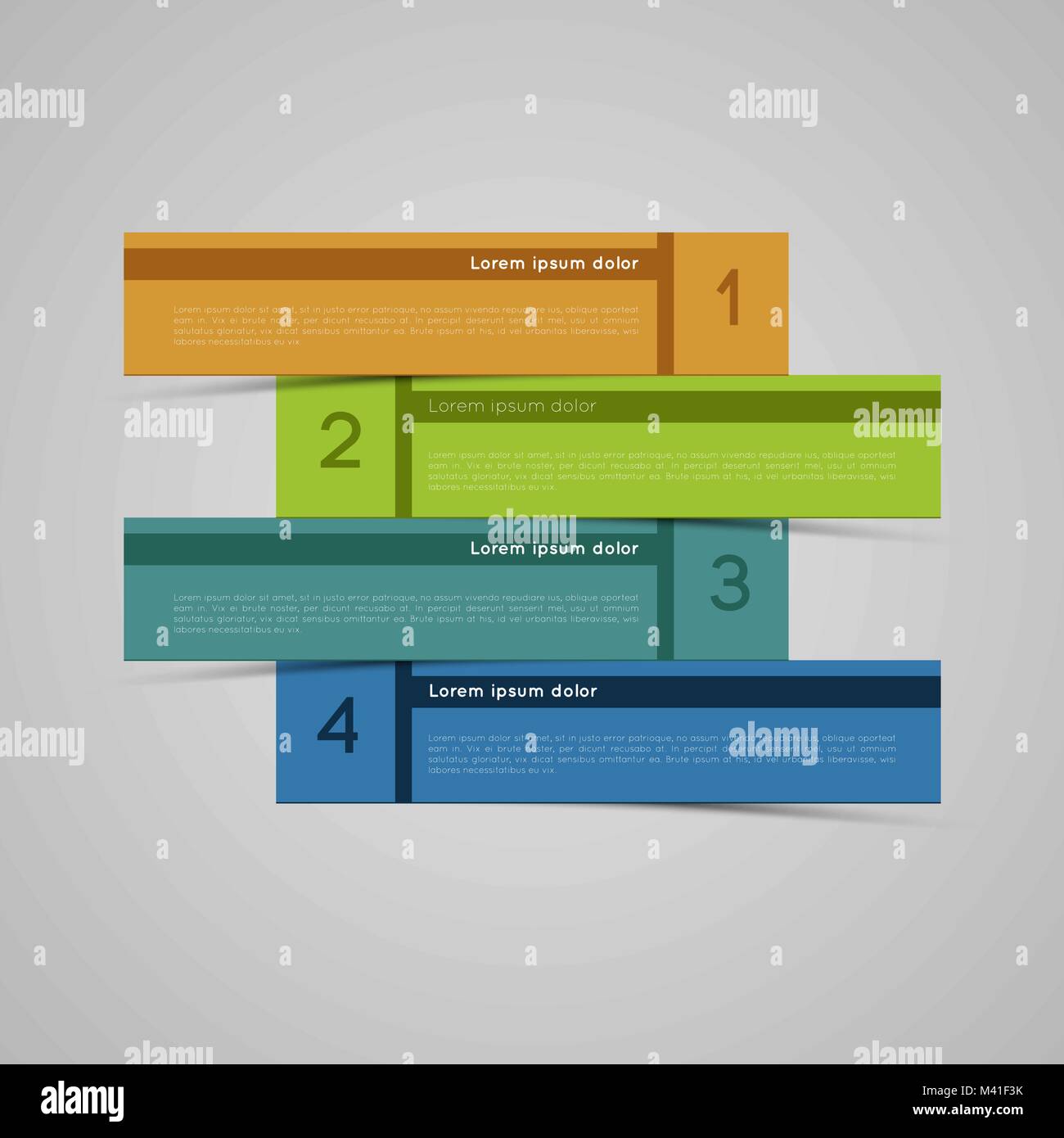 colorful option paper banners with shadows Stock Vector Image & Art - Alamy